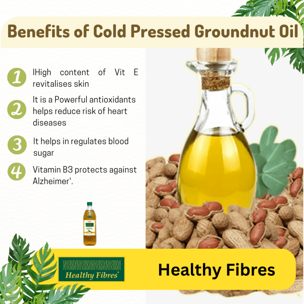 Pure Healthy Fibers Cold Pressed Groundnut Oil